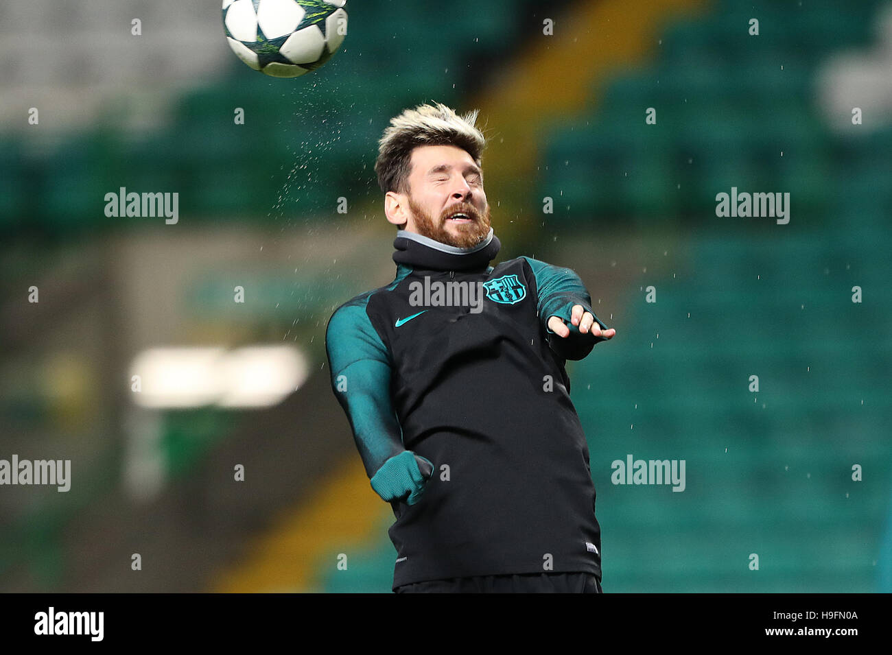 Barcelona's Lionel Messi during a training session ahead of the UEFA ...