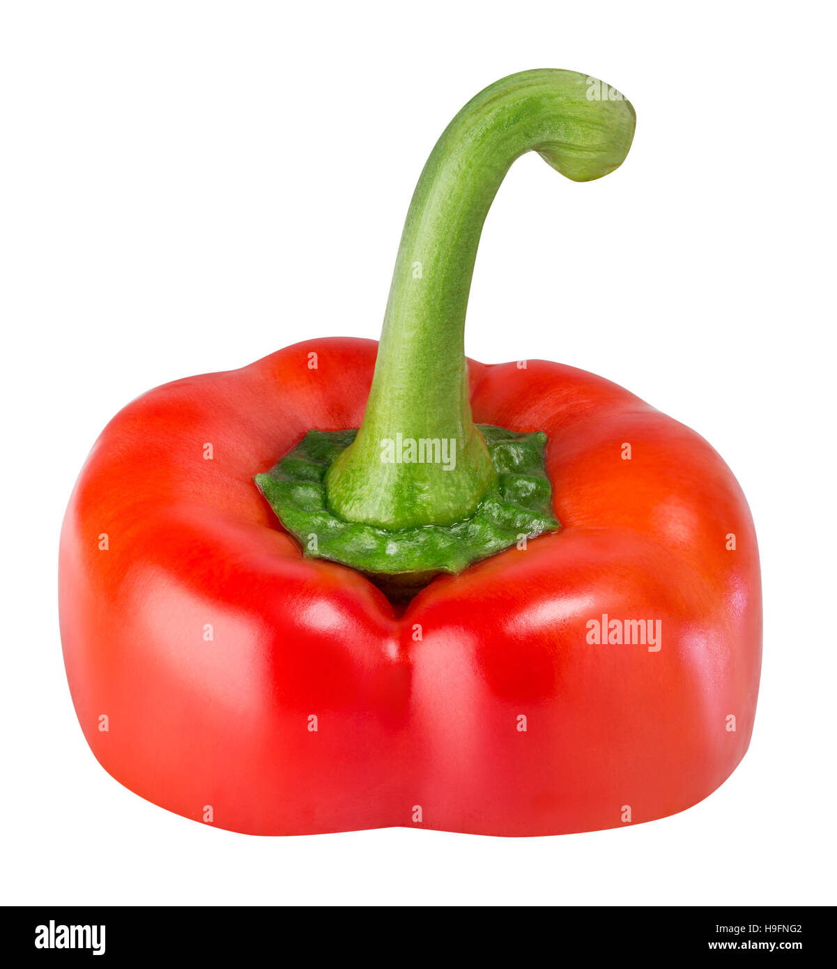 Slice pepper isolated on white background with clipping path Stock ...