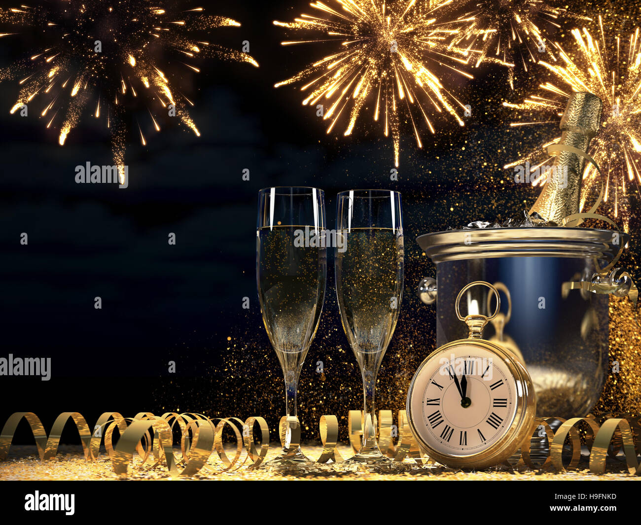 3d fireworks hi-res stock photography and images - Alamy