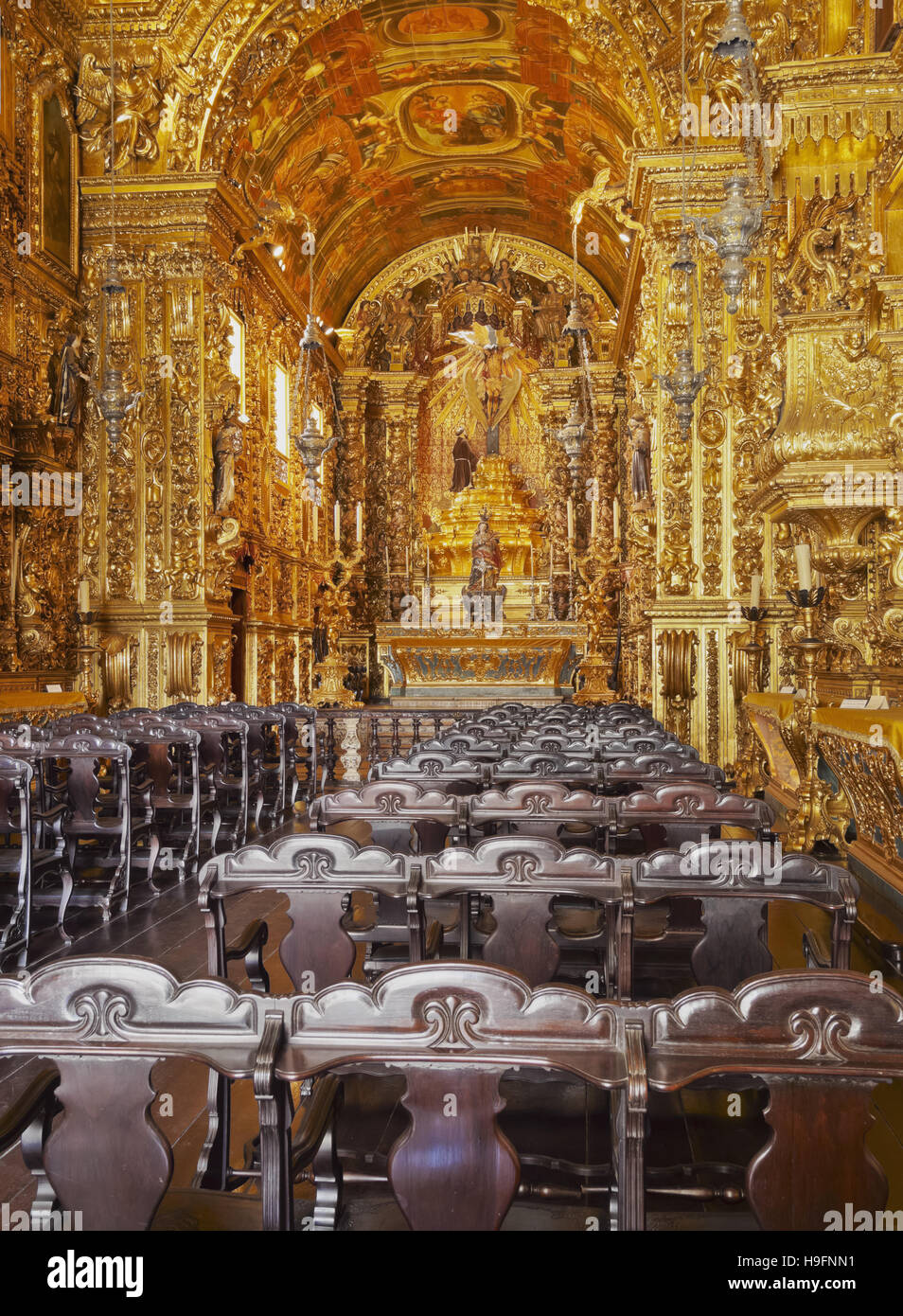 Brazil, City of Rio de Janeiro, Largo da Carioca, Interior view of the ...