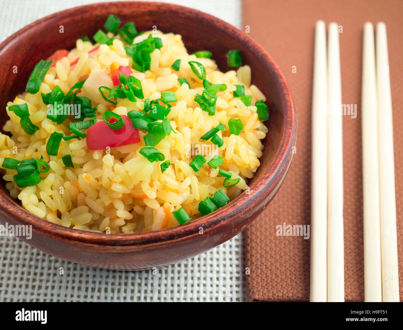 Cooked rice with vegetables hi-res stock photography and images - Alamy