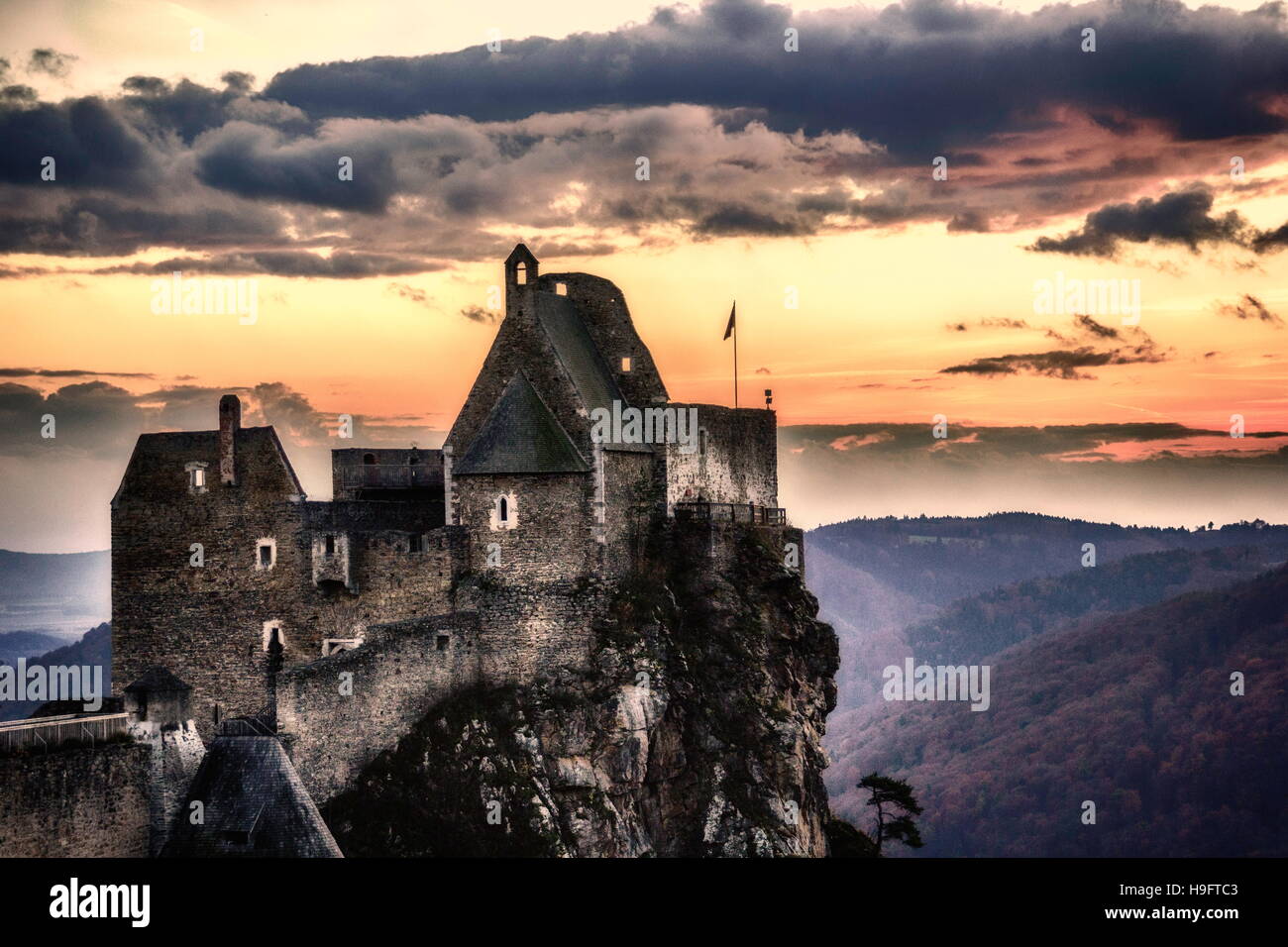 Aggstein Castle. Aggstein, Wachau, Austria Stock Photo - Alamy