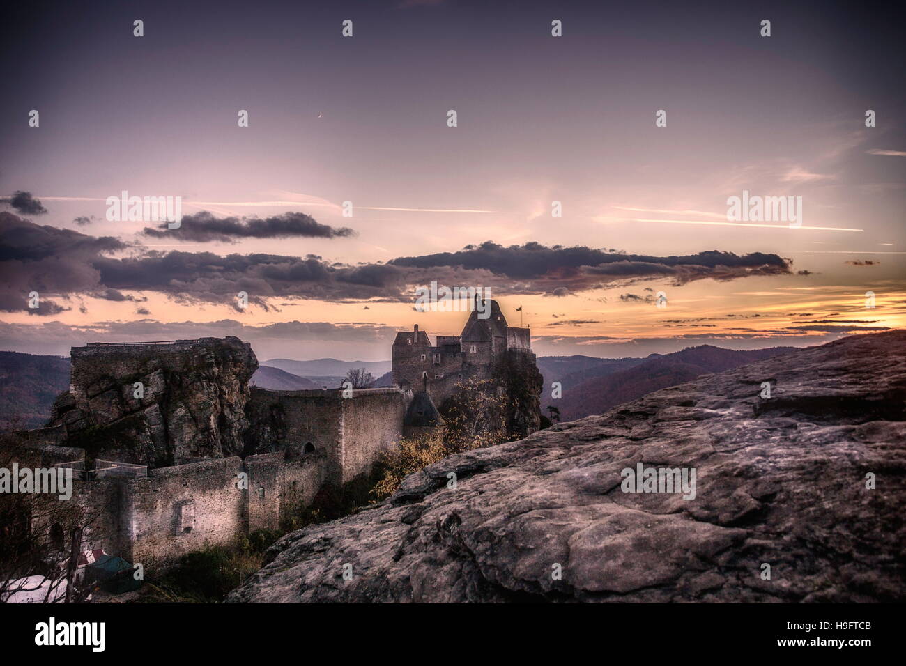 Aggstein Castle. Aggstein, Wachau, Austria Stock Photo - Alamy