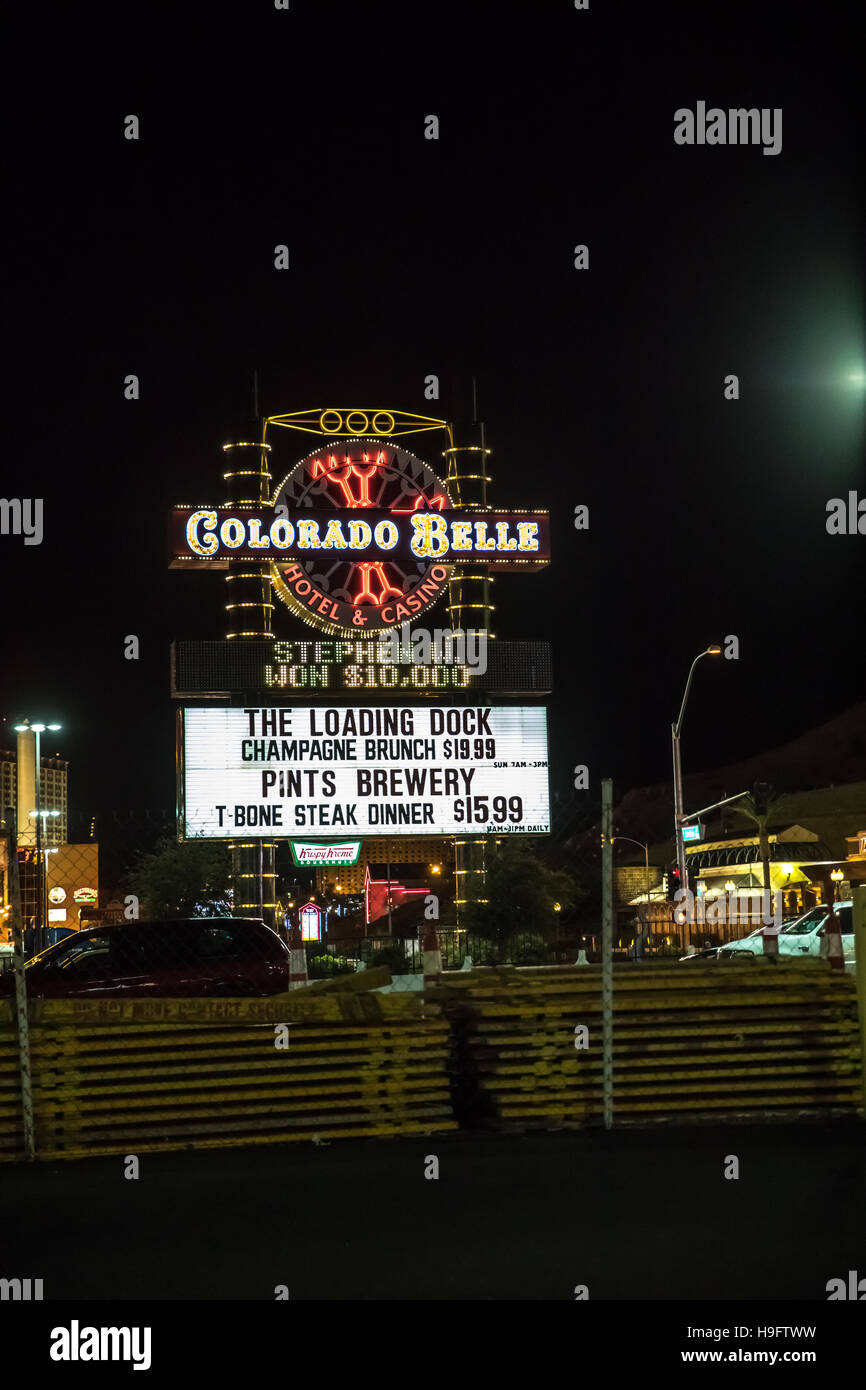 The Colorado Belle Hotel Casino in Laughlin Nevada USA along the ...