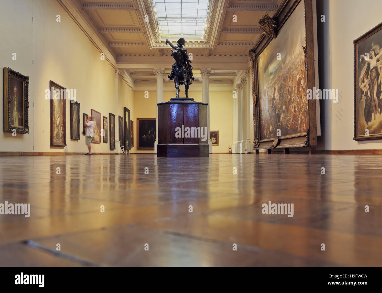 Brazil, City of Rio de Janeiro, Interior view of the National Museum of ...