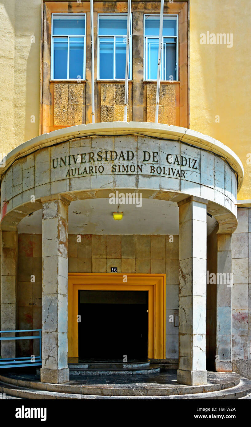 Cadiz university building Stock Photo - Alamy
