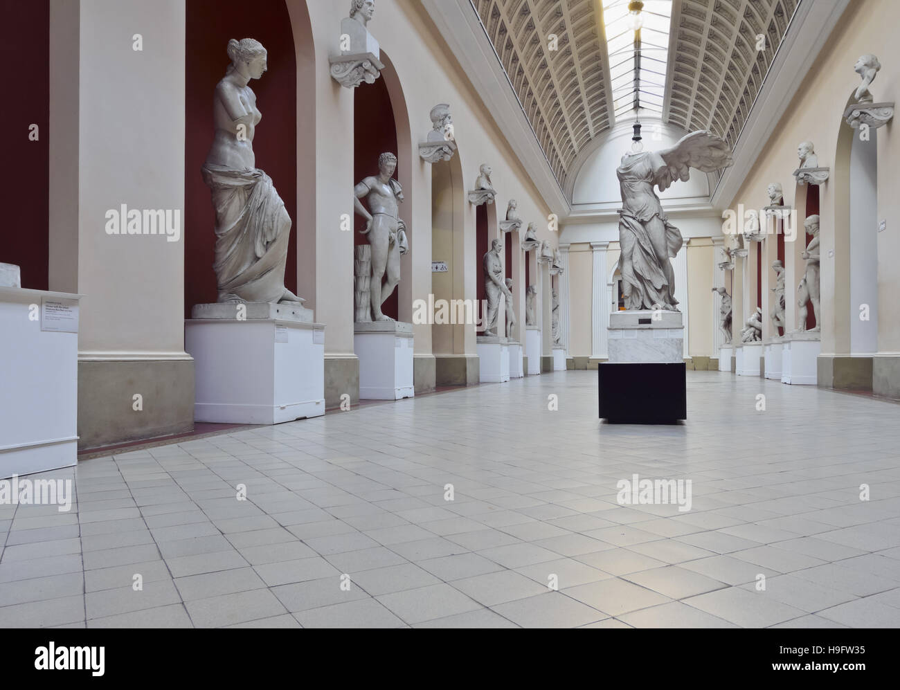 Brazil, City of Rio de Janeiro, Interior view of the National Museum of ...