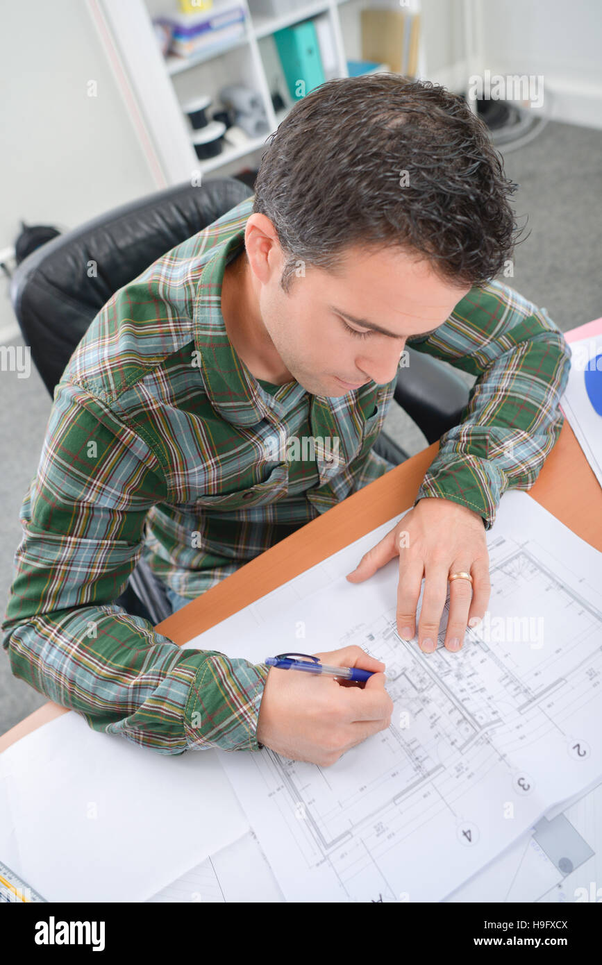 Drawings plans house build hi-res stock photography and images - Alamy