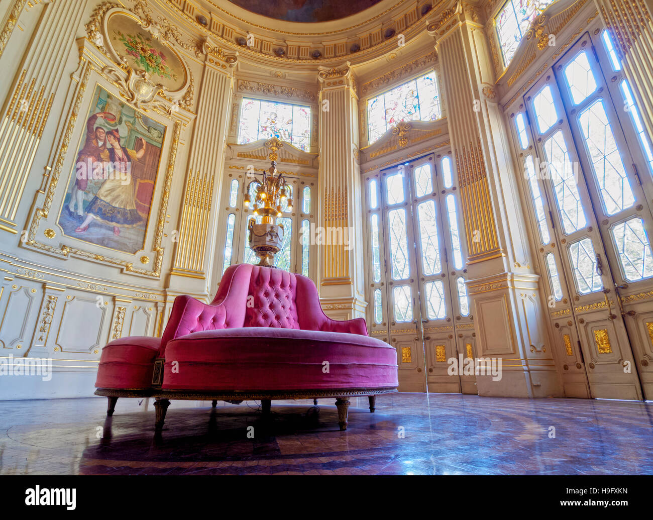 Brazil, City of Rio de Janeiro, Interior view of the Theatro Municipal ...