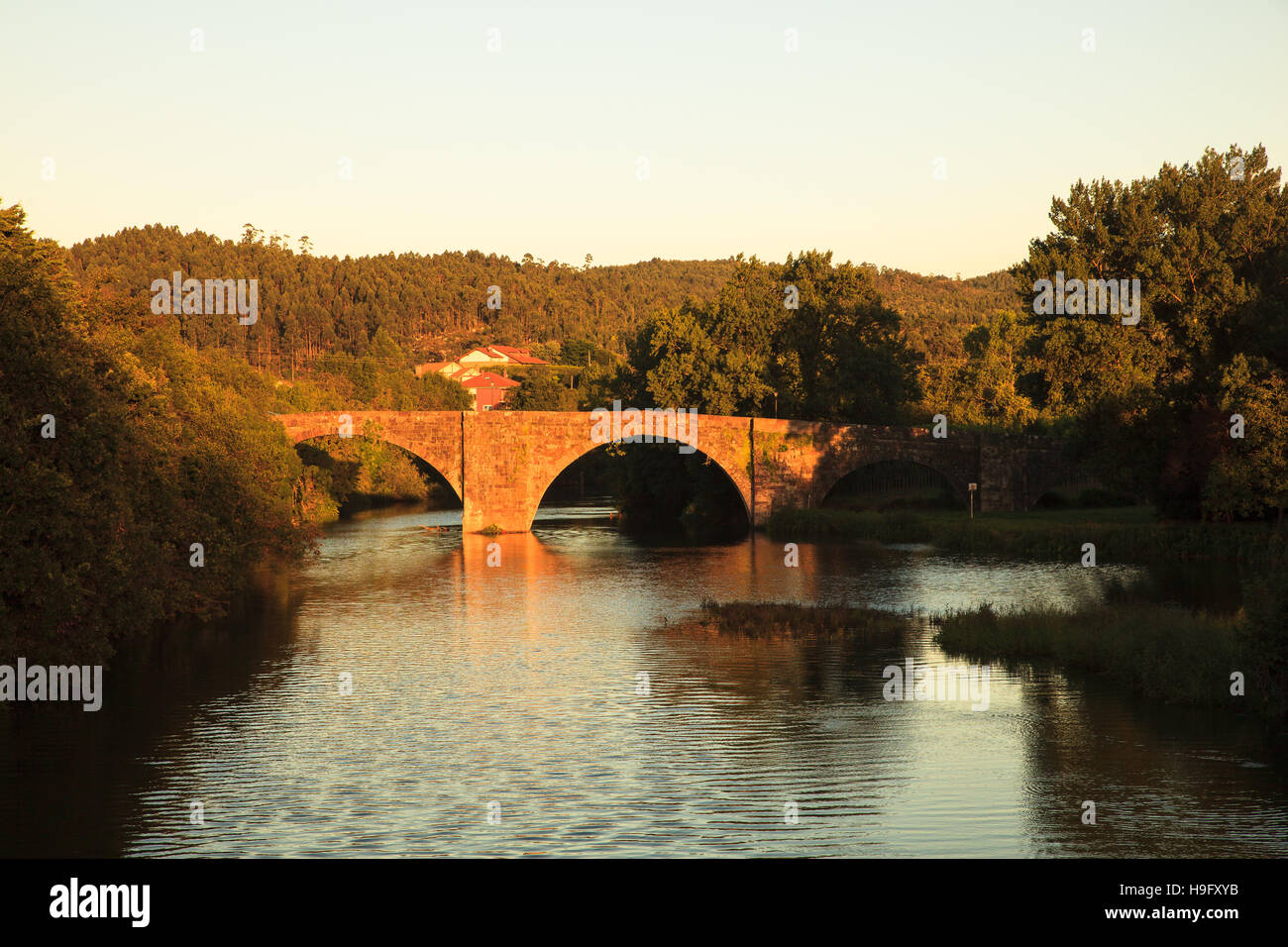 View of the Arce bridge, Cantabria. Spain Stock Photo - Alamy