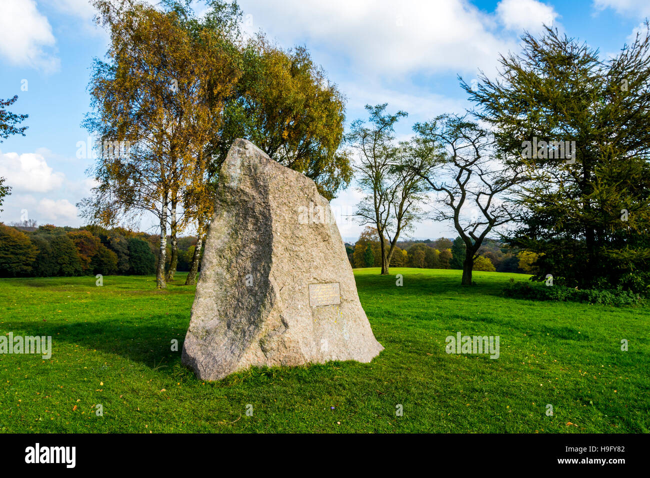 The Papal monument, Heaton Park, Manchester, England, UK. Commemorates ...