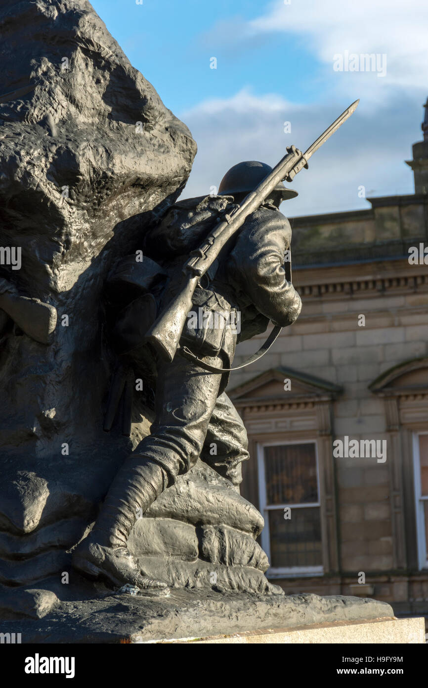 The war memorial, Yorkshire Street, Oldham, Greater Manchester, England ...