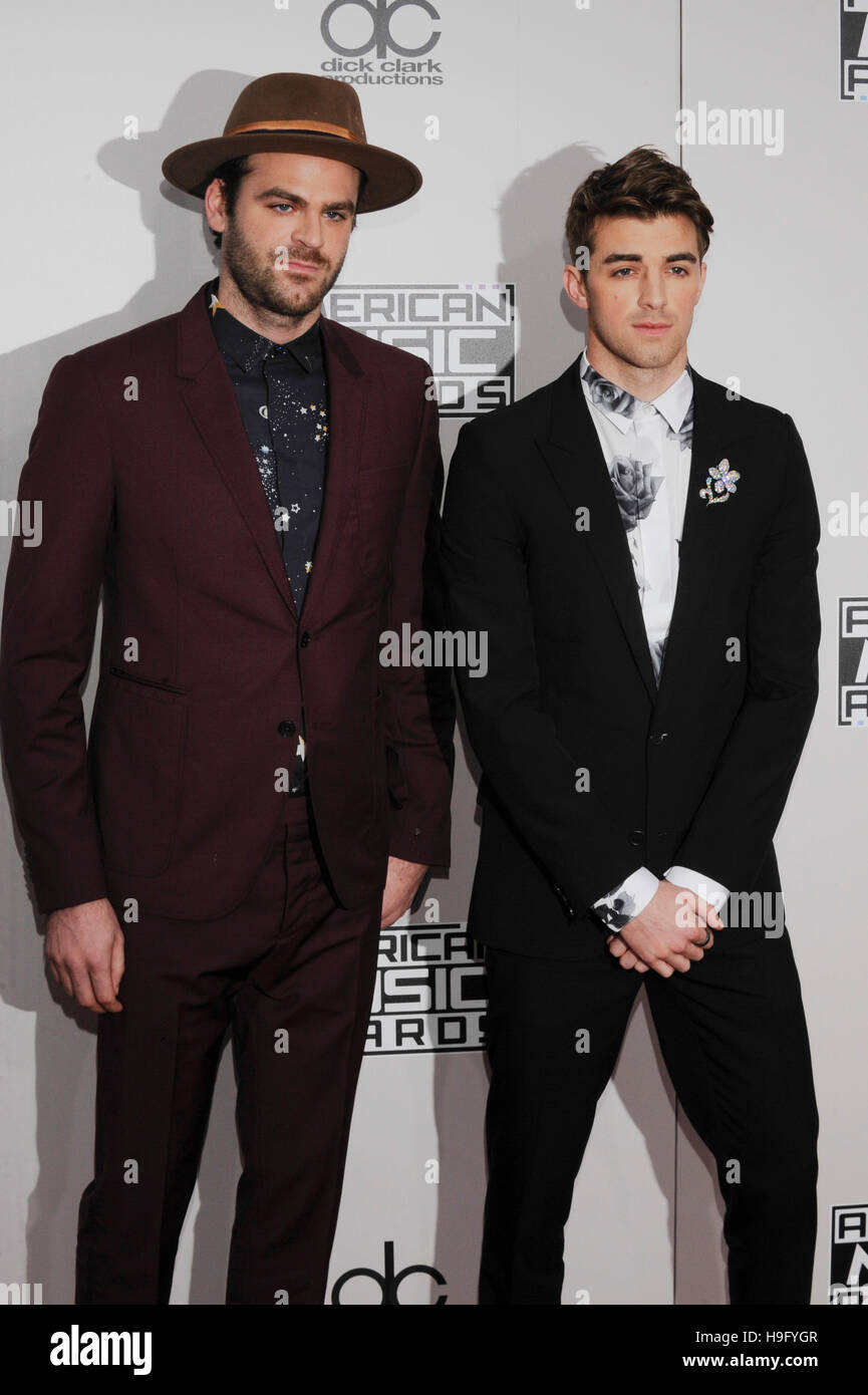 Andrew Taggart and Alex Pall of The Chainsmokers arrives at the 2016 ...
