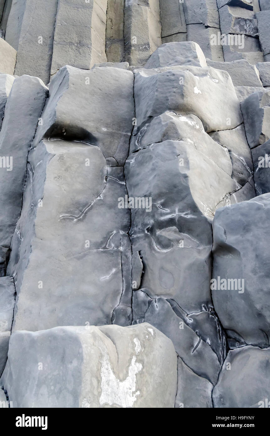 Reynisfjall Sea Cliffs Basalt Rock Columns near Vik, Myrdalshreppur ...