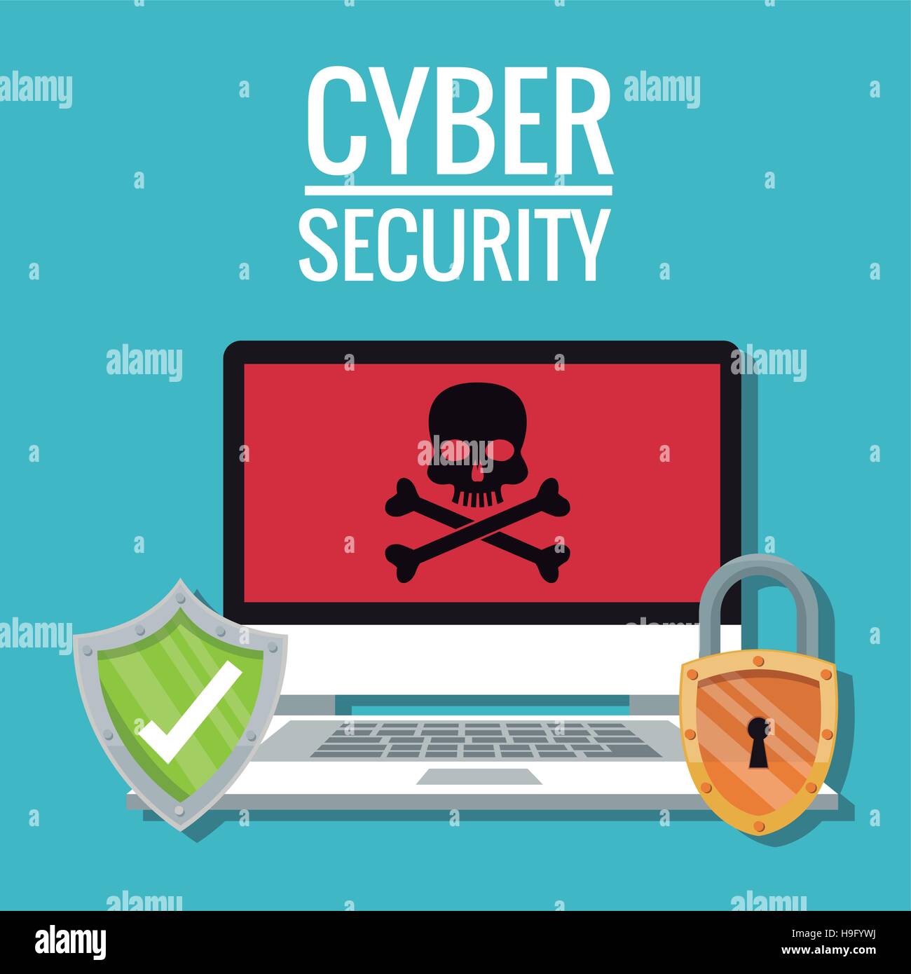 Colorful cyber security system design Stock Vector Image & Art - Alamy