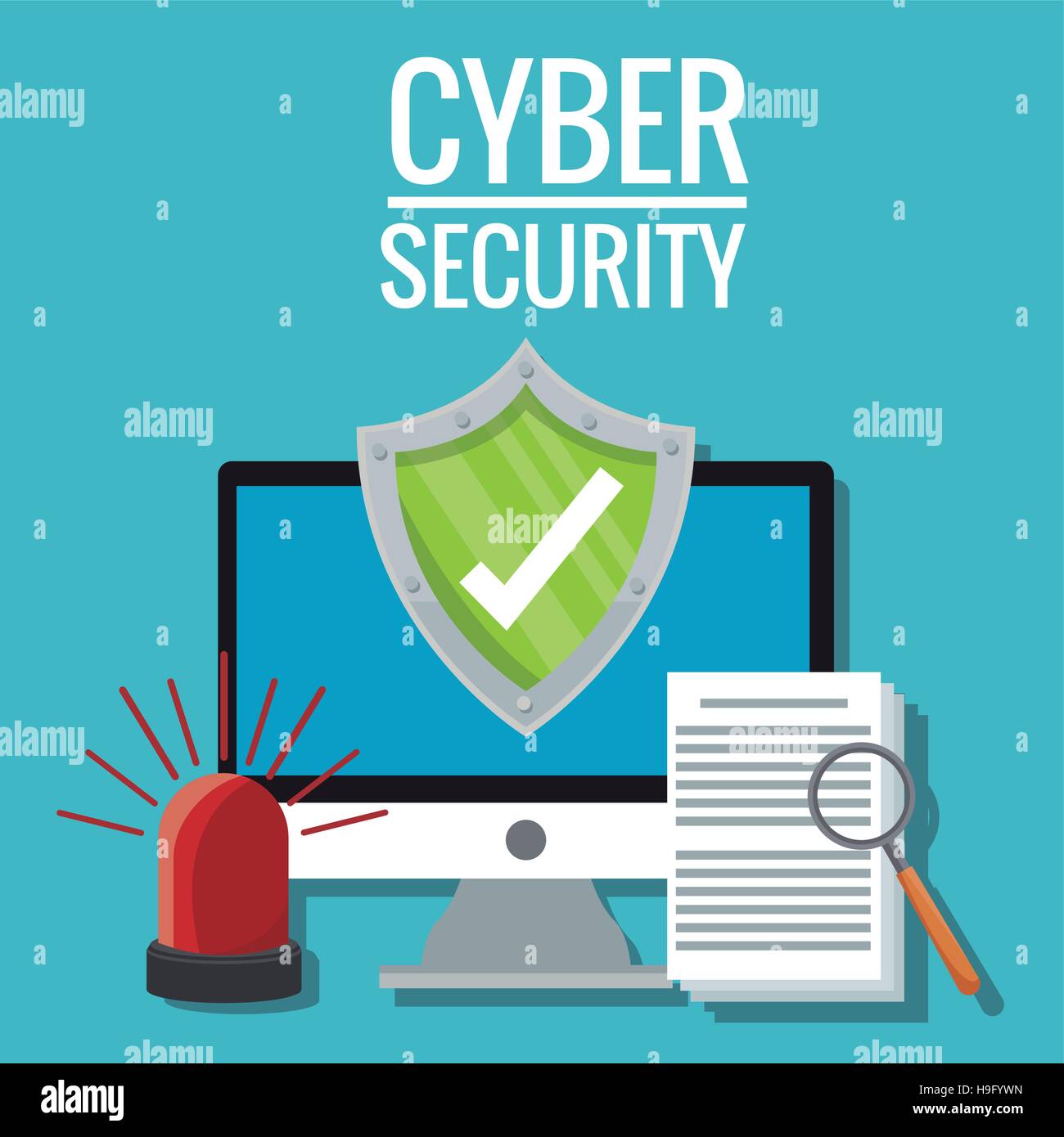 Colorful Cyber Security System Design Stock Vector Image And Art Alamy
