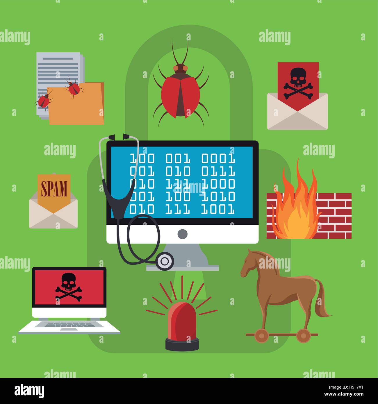 Colorful cyber security system design Stock Vector Image & Art - Alamy