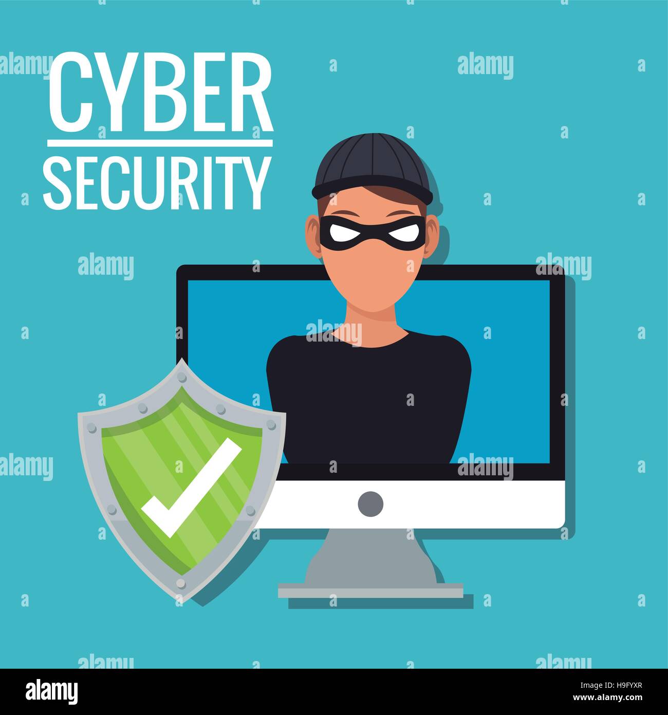 Colorful cyber security system design Stock Vector Image & Art - Alamy
