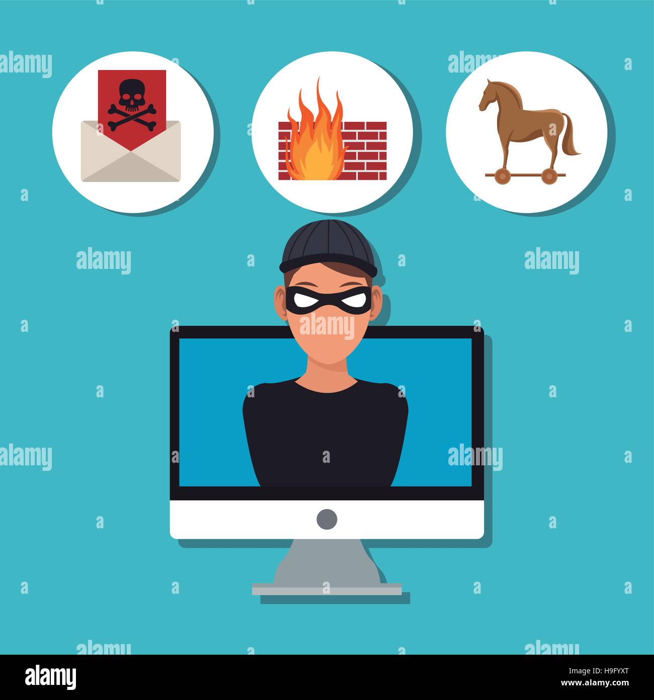 Colorful cyber security system design Stock Vector Image & Art - Alamy