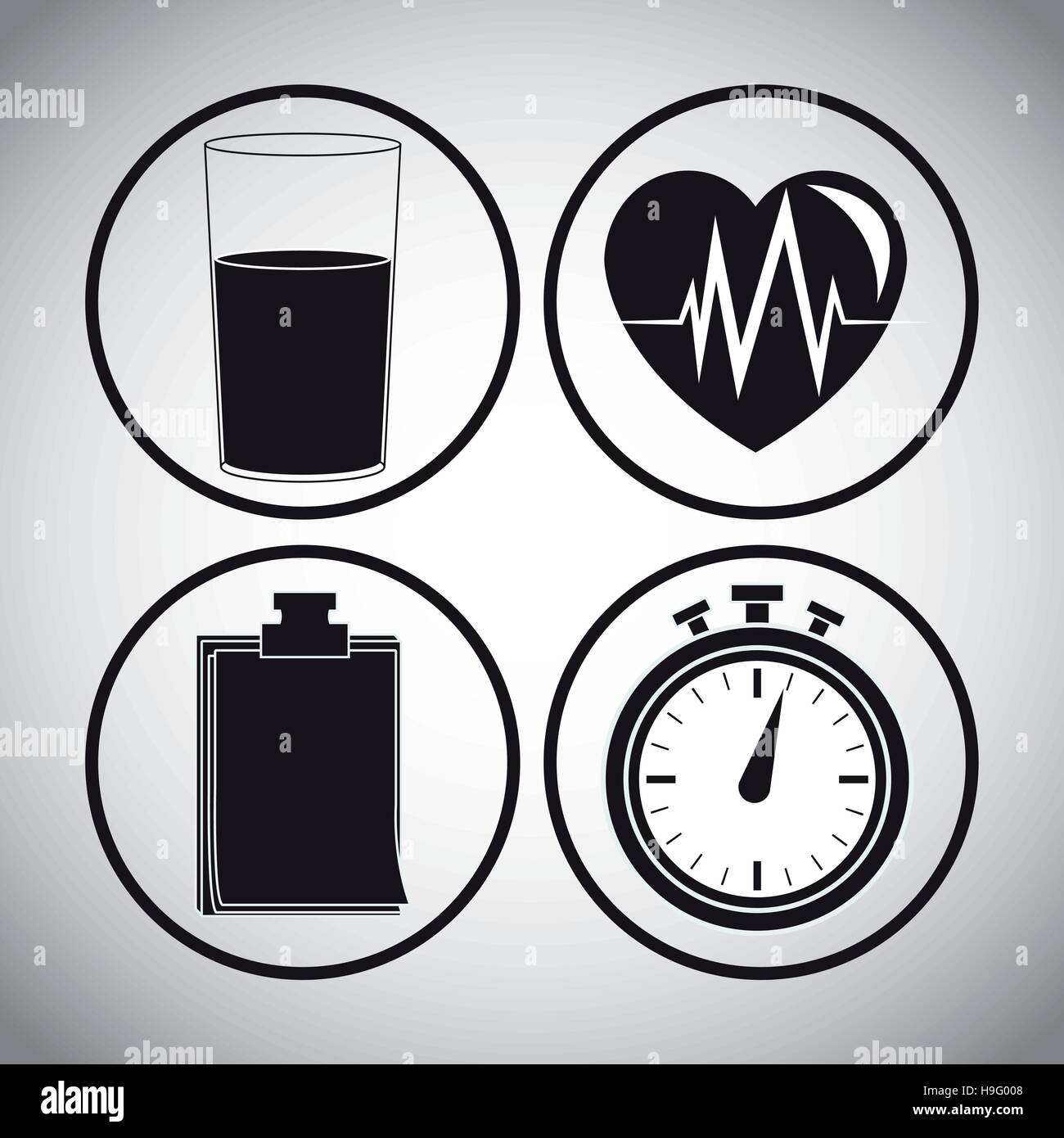 Icon set of Healthy lifestyle design Stock Vector Image & Art - Alamy