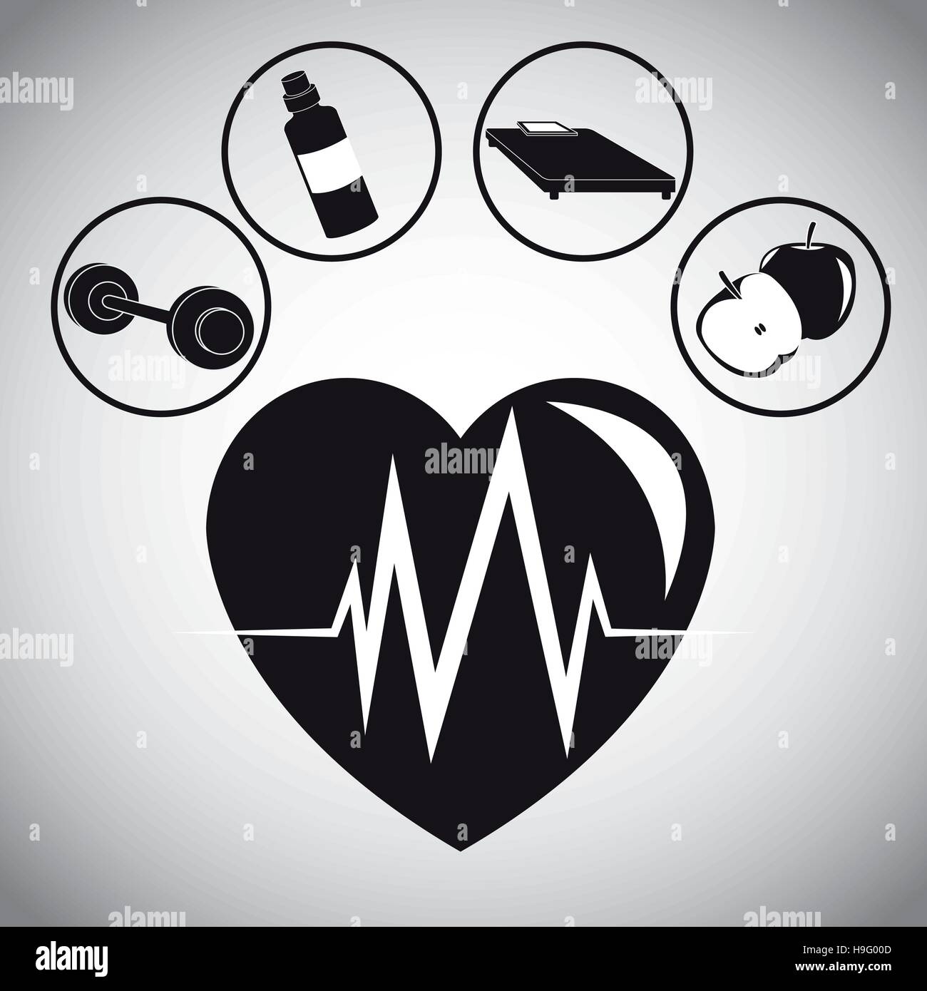 Icon set of Healthy lifestyle design Stock Vector Image & Art - Alamy