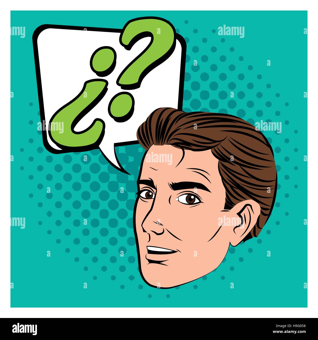 Man bubble and pop art style design Stock Vector Image & Art - Alamy