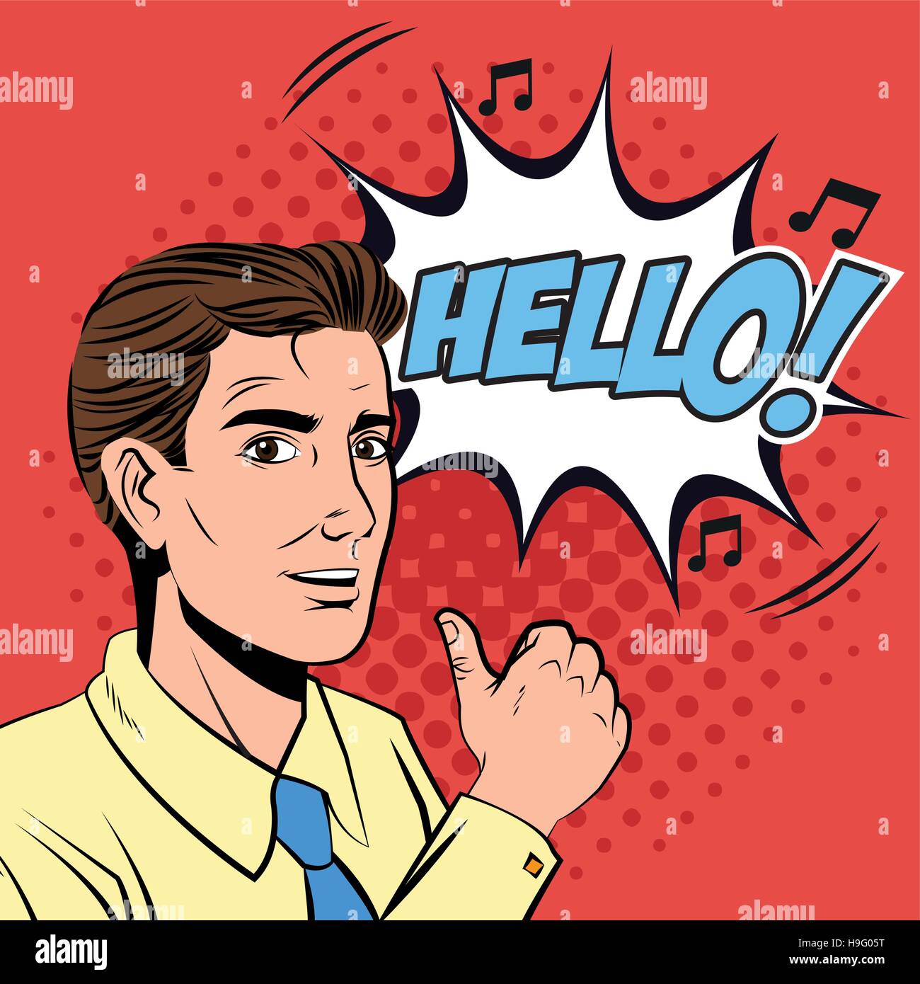 Man bubble and pop art style design Stock Vector Image & Art - Alamy