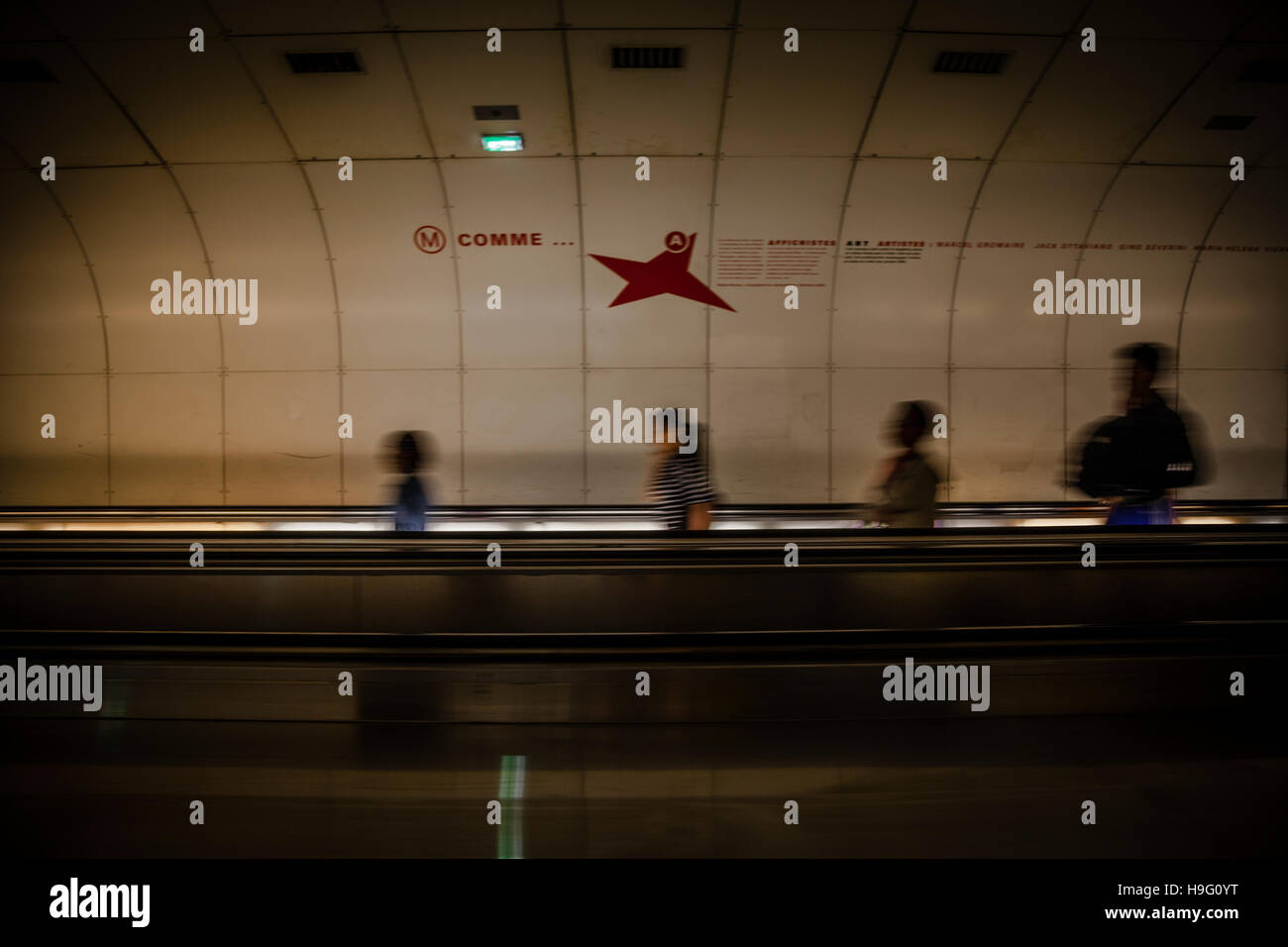 View metro station in Paris Stock Photo - Alamy