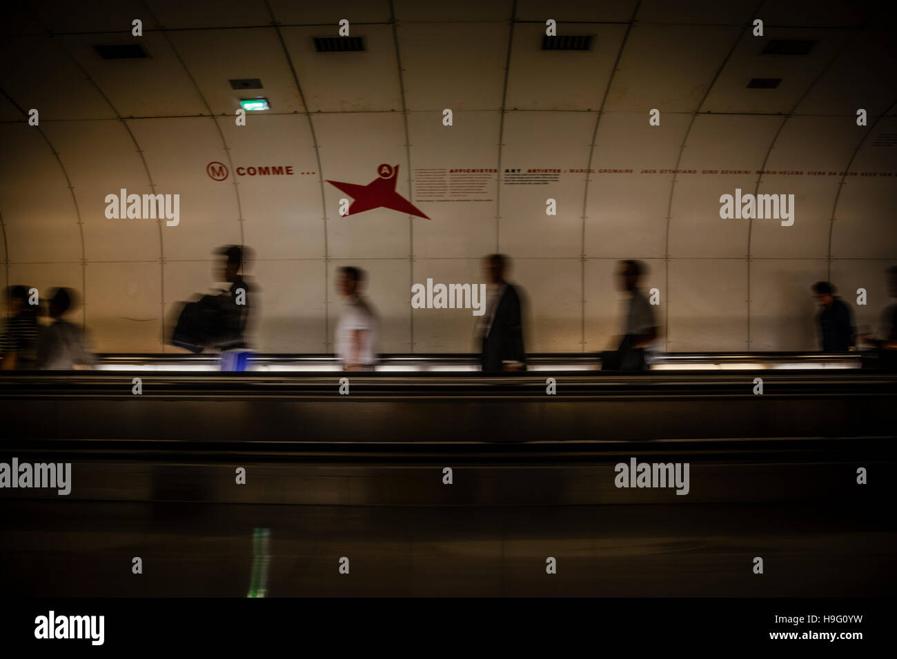 View metro station in Paris Stock Photo - Alamy