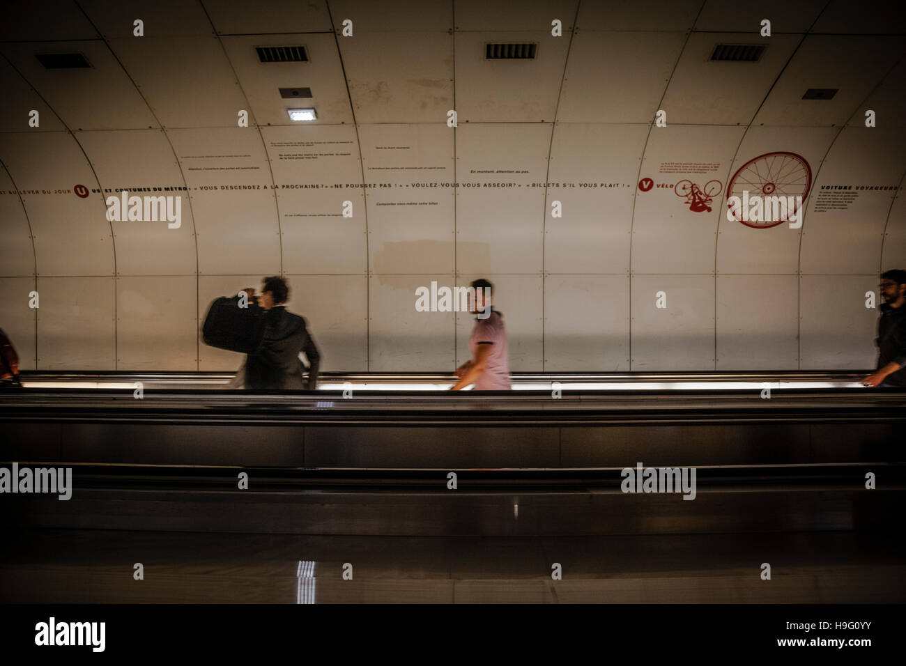 View metro station in Paris Stock Photo - Alamy