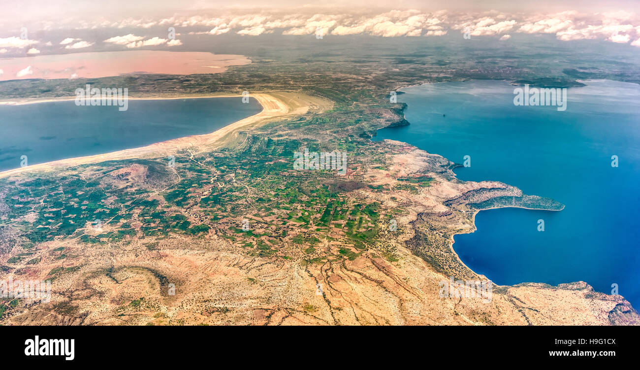 Aerial view ot Shalla, Abijatta and Langano Lakes Stock Photo - Alamy