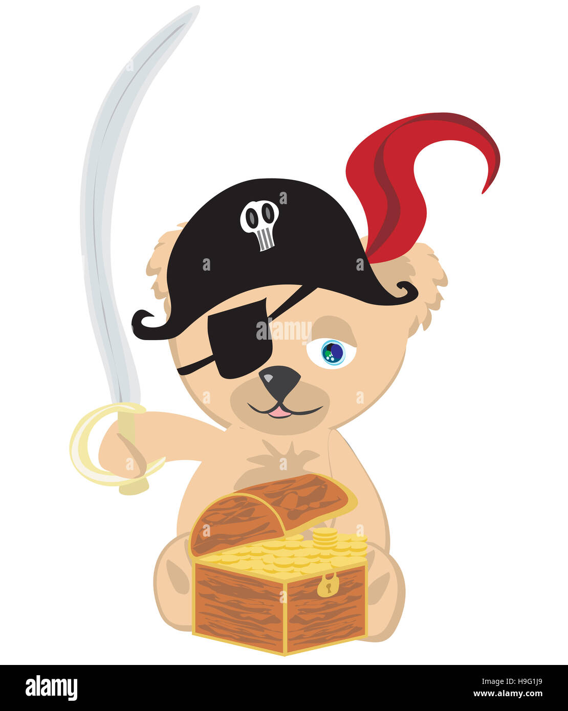 sweet pirate bear Stock Photo - Alamy
