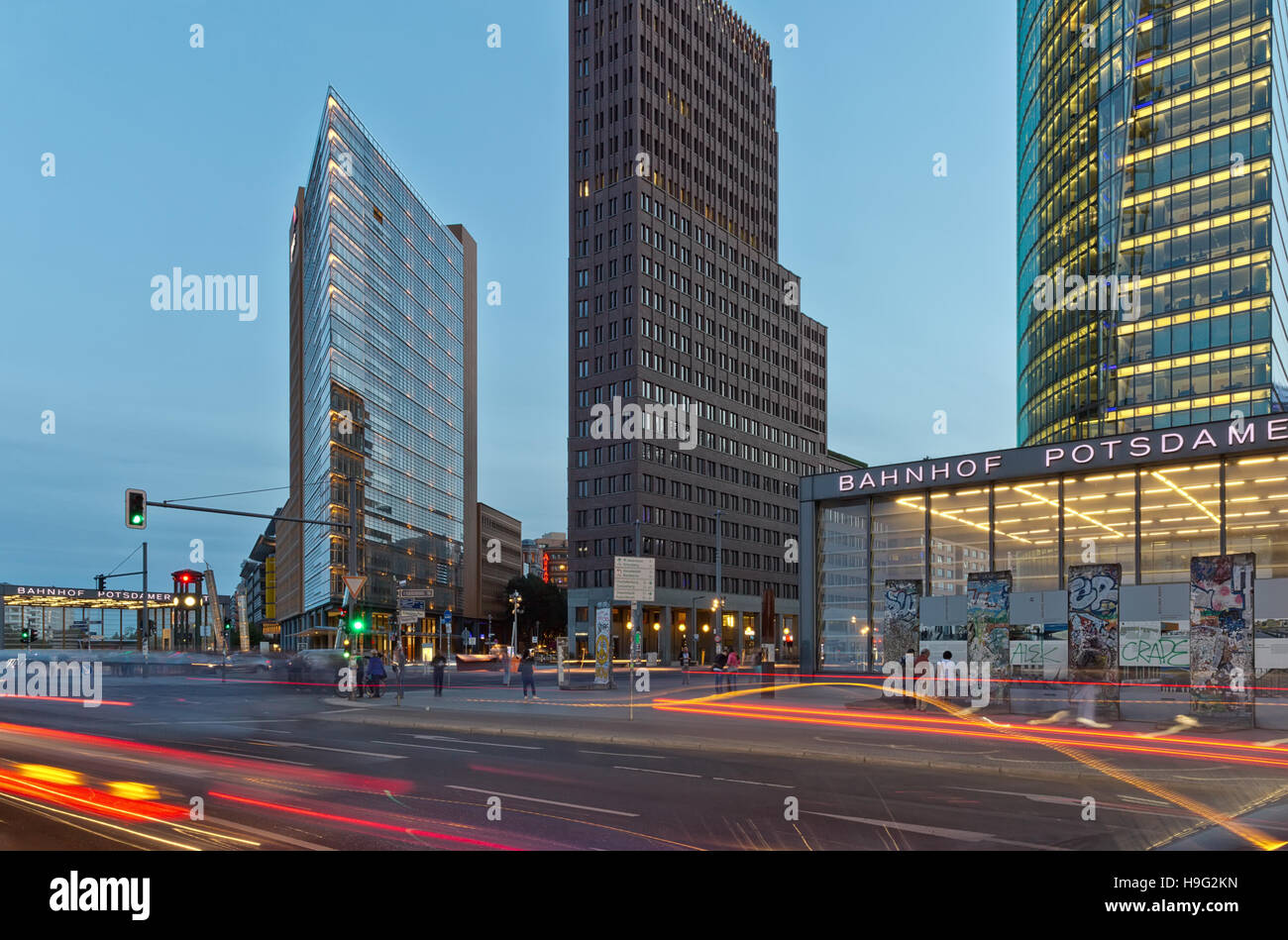 BERLIN, GERMANY - JULY 2015: The Potsdamer Platz is one of the most ...