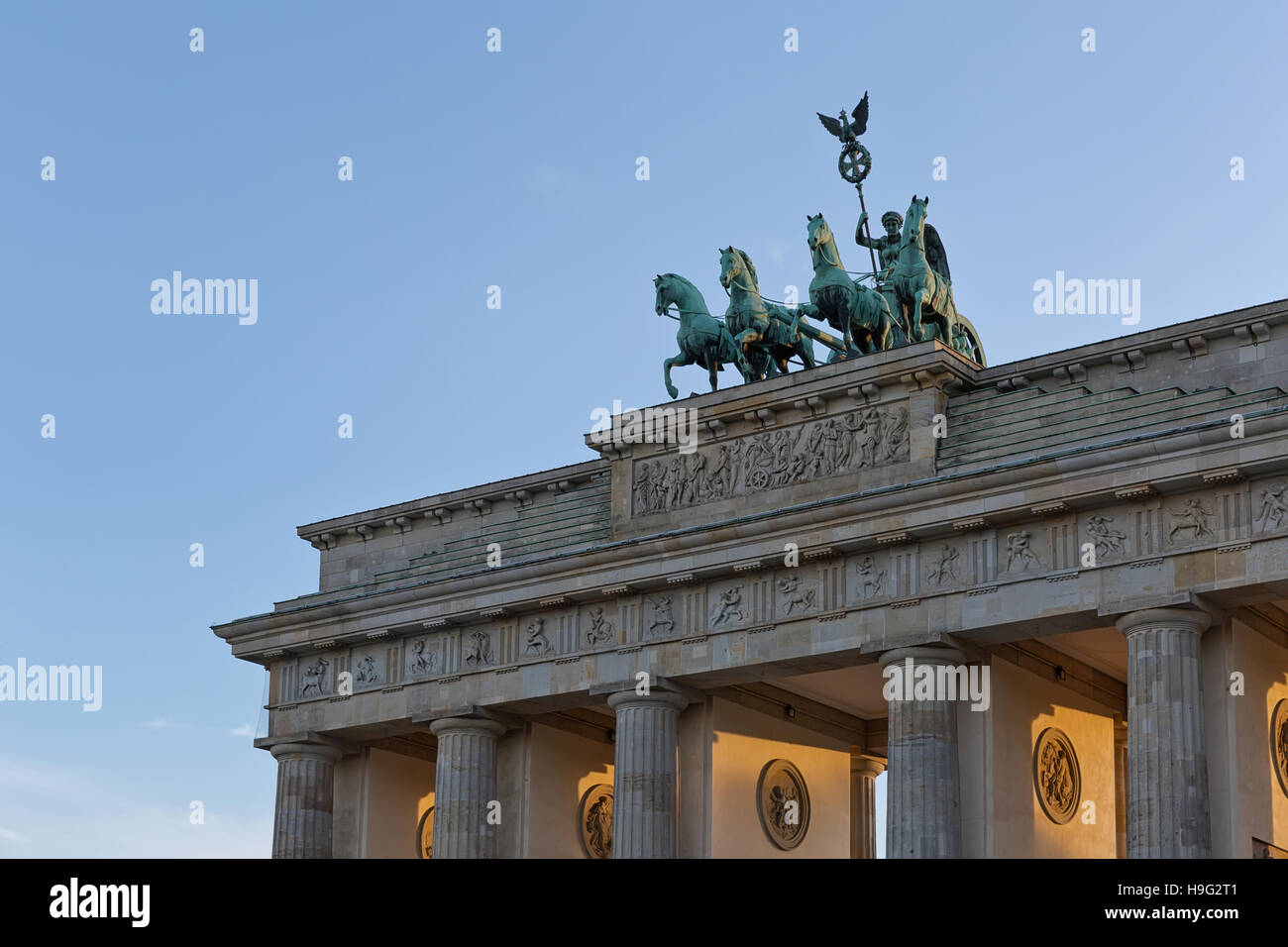 BERLIN, GERMANY - JULY 2015: Brandenburg Gate in Berlin in Germany. The ...