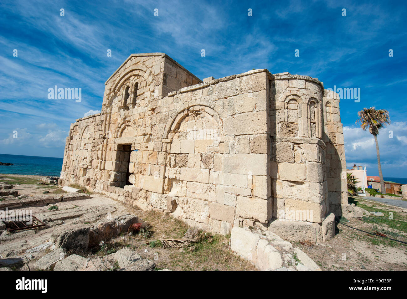 Church of Ayios Philon located on the northern side of the Karpass ...