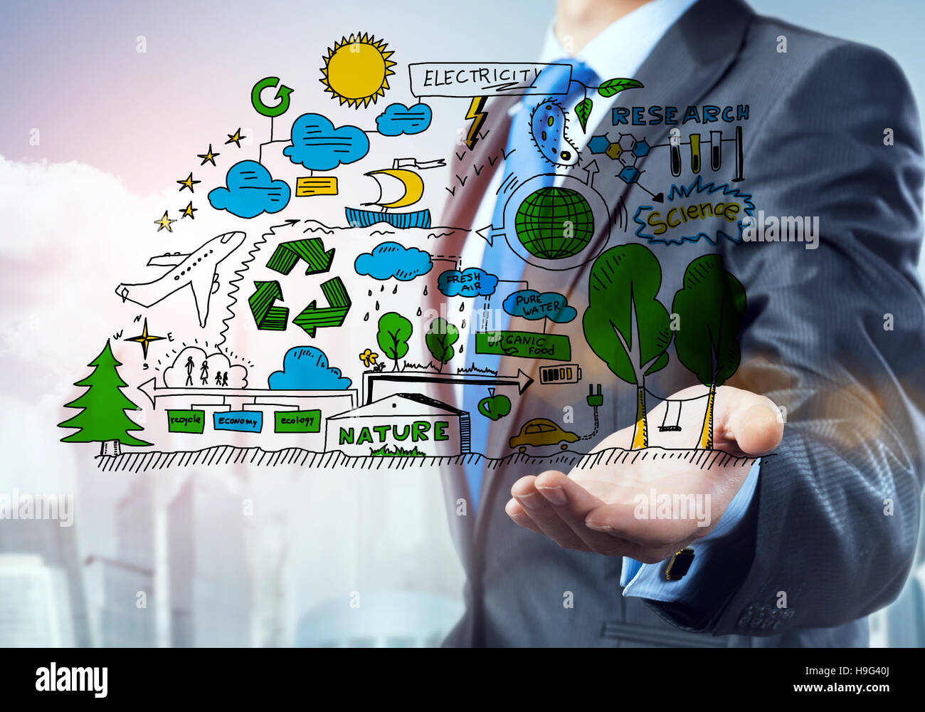 Showing environmental concept Stock Photo - Alamy