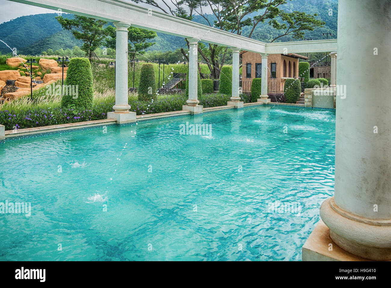 The Water Temple is a stone structure Stock Photo - Alamy