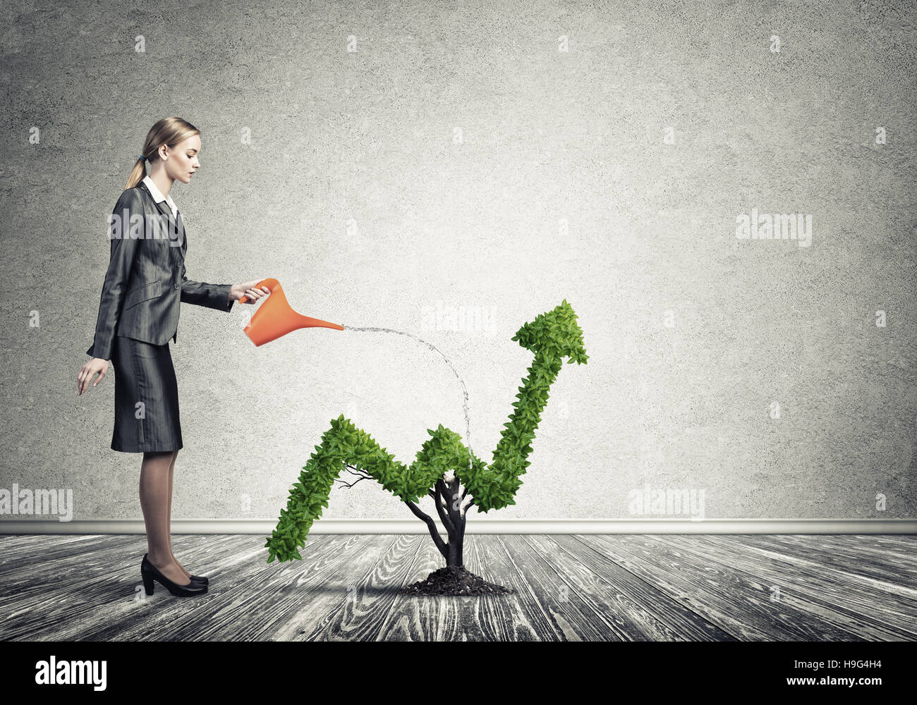 Make your money grow Stock Photo - Alamy