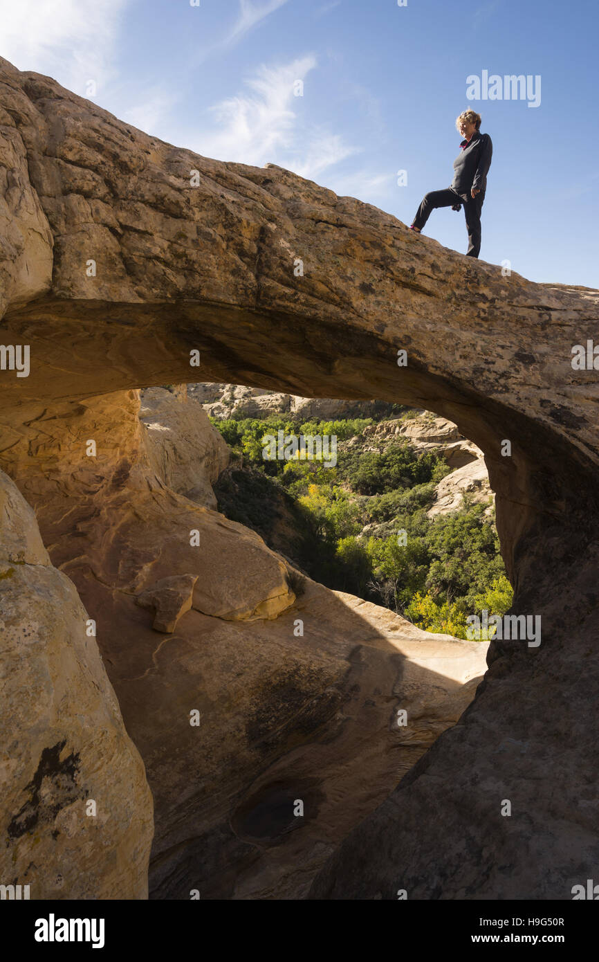 Utah, Blanding area, Butler Wash, Ancestral Puebloan ruins Stock Photo ...