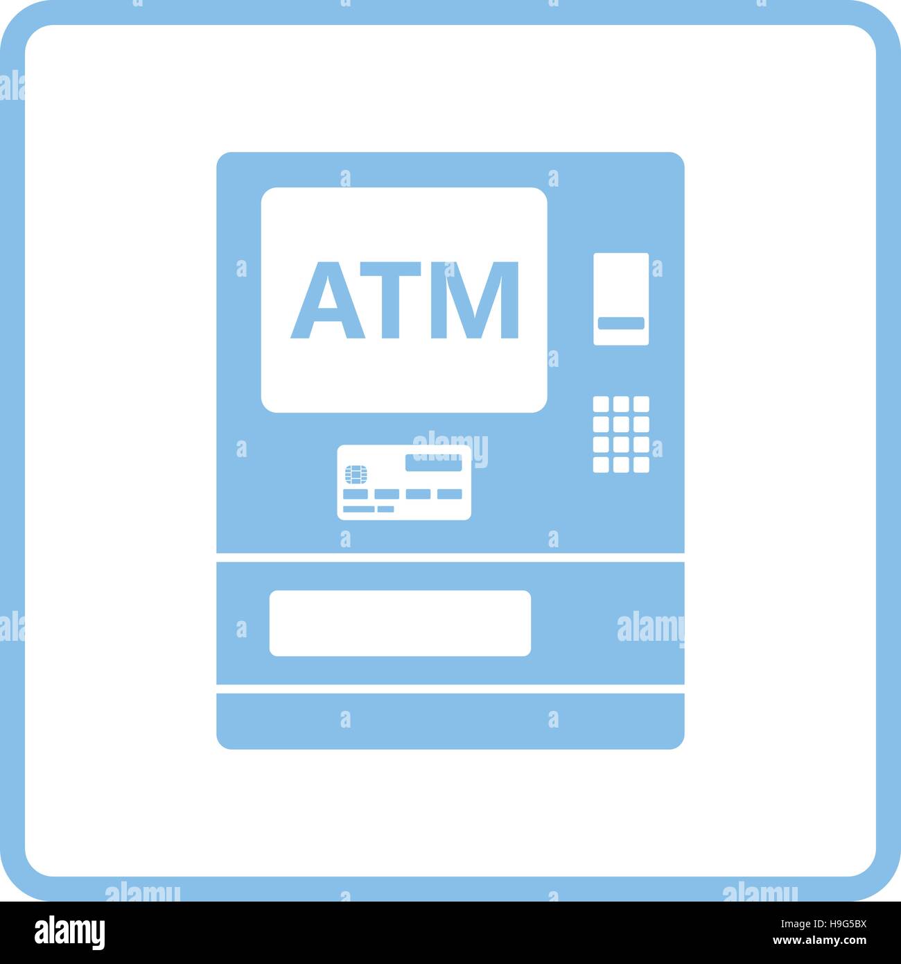 Blue Atm Machine Stock Vector Images - Alamy