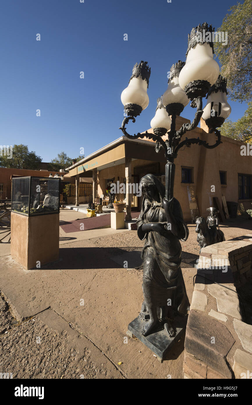 New Mexico, Santa Fe, Street scene Stock Photo - Alamy