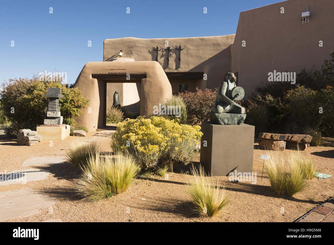 Sculpture At The New Mexico Museum Of Art Santa Fe Stock Photos ...