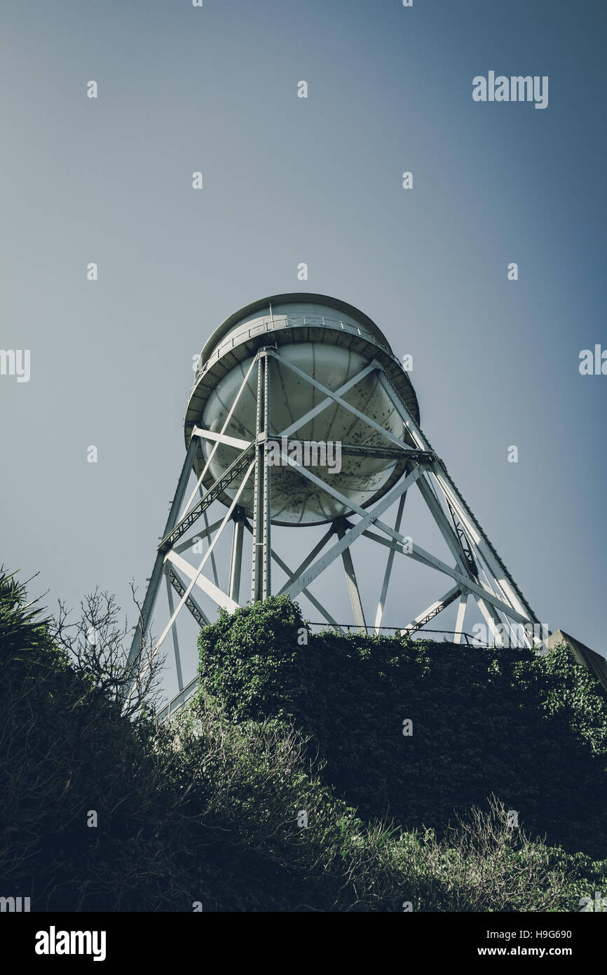 Alcatraz Water Tower Stock Photo - Alamy