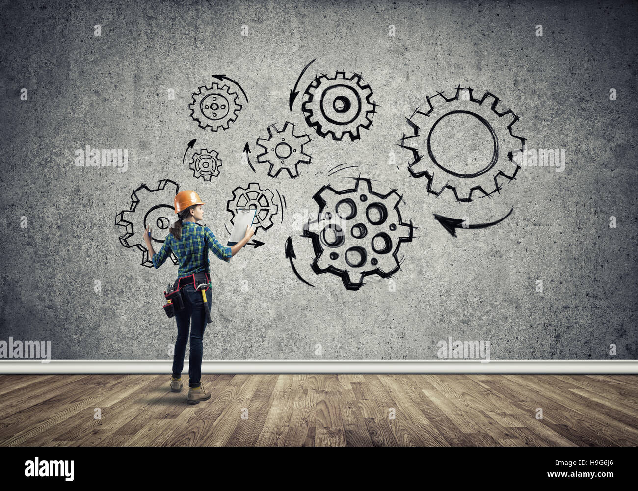 Industrial construction and maintenance Stock Photo - Alamy