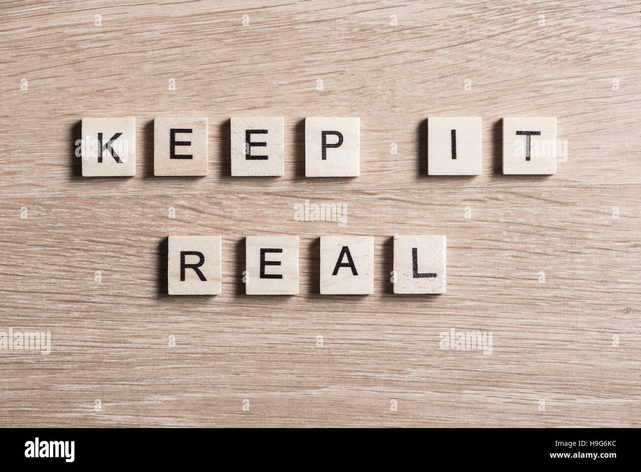 keep it real motivation Stock Photo - Alamy