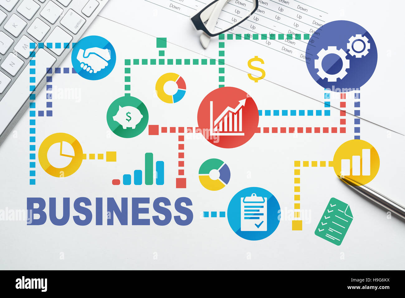 Network media background Stock Photo - Alamy