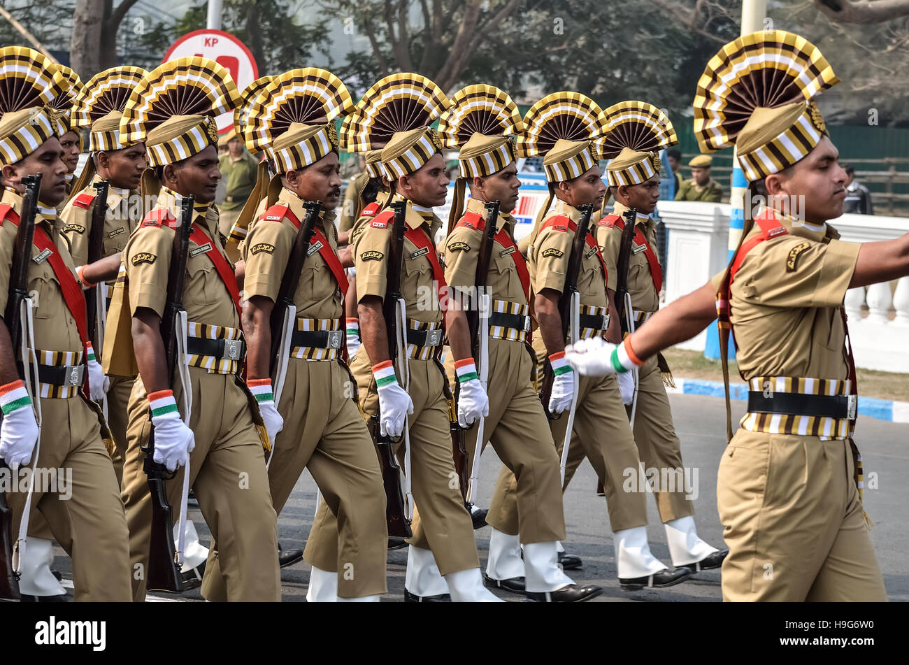 Indian army practice their parade during republic day Stock Photo - Alamy