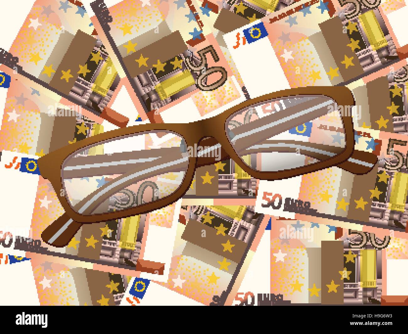 50 euros banknote Stock Vector Images - Alamy