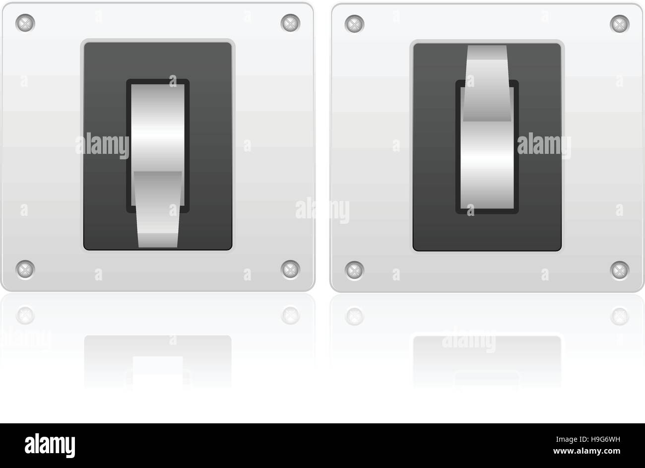 Electric switch on a white background Stock Vector Image & Art - Alamy