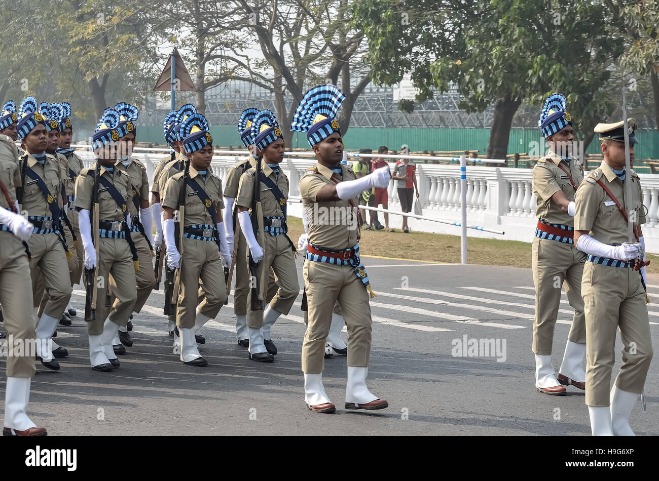 Indian army practice their parade during republic day Stock Photo - Alamy